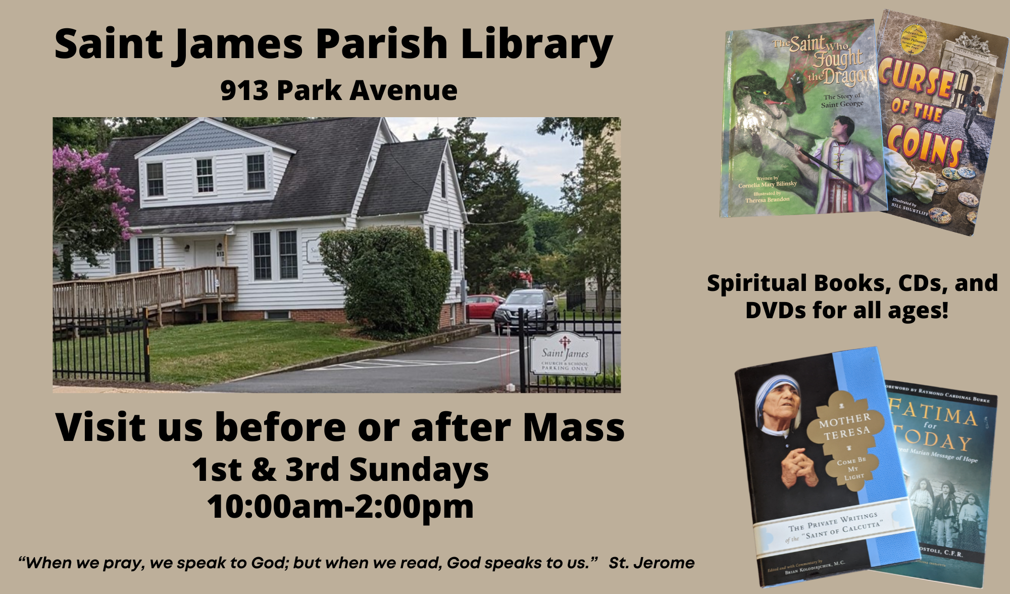 Parish Library - St. James Catholic Church