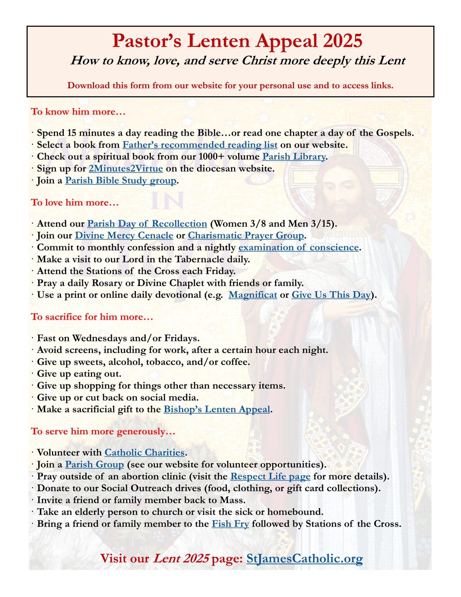 Lent 2025 - St. James Catholic Church